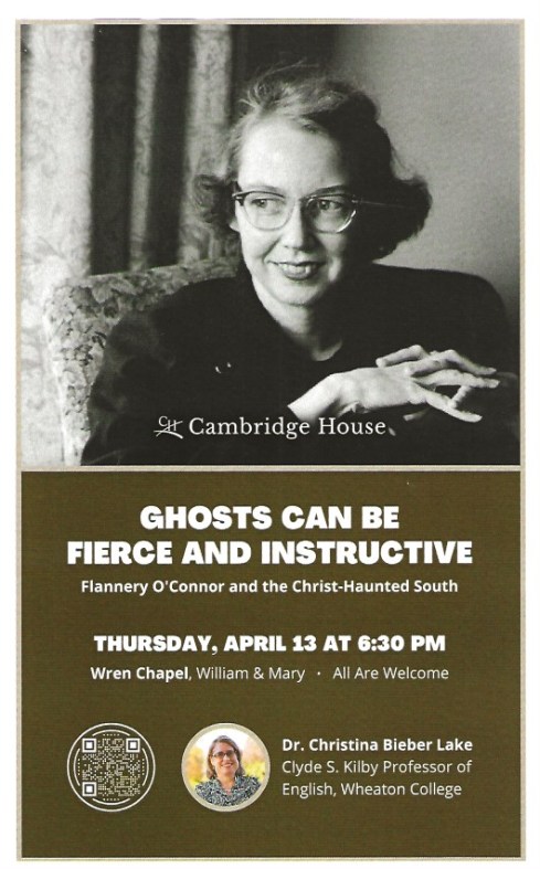 Cambridge House Public Lecture Flannery Oconnor And The Christ